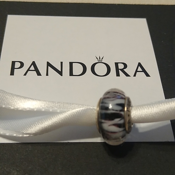 Pandora | Jewelry | Authentic Pandora Murano Zebra Charm 79938 Sterling ...
